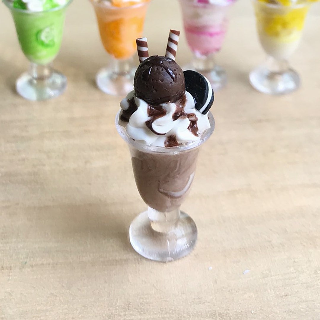 Miniature Chocolate Ice Cream Miniature Sweetdollhouse - Etsy