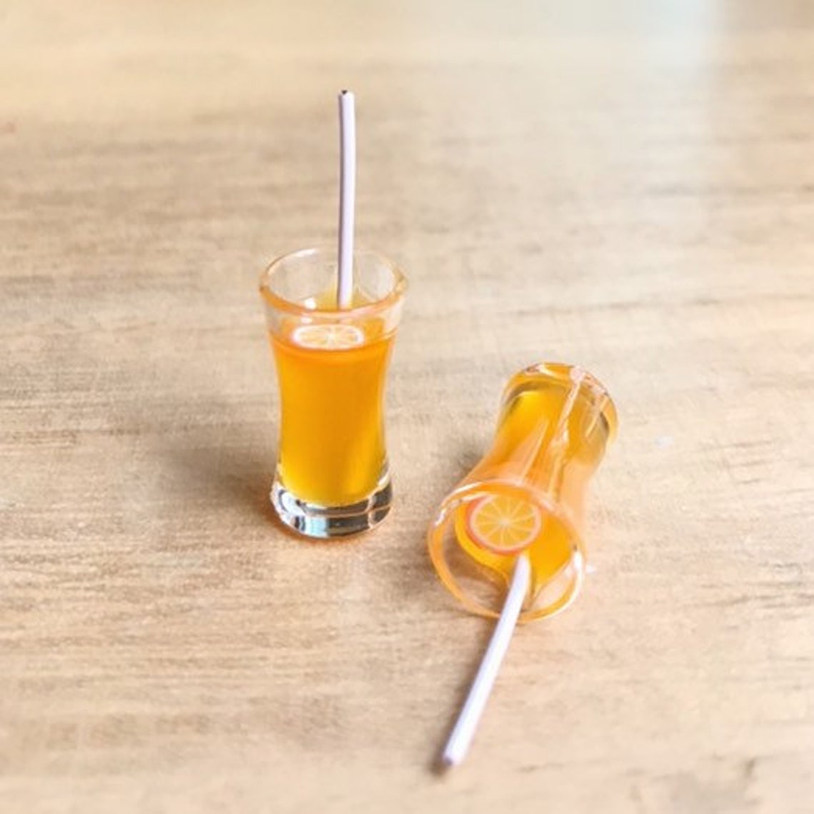 Miniature Orange Juice Miniature Fruit Juiceminiature - Etsy