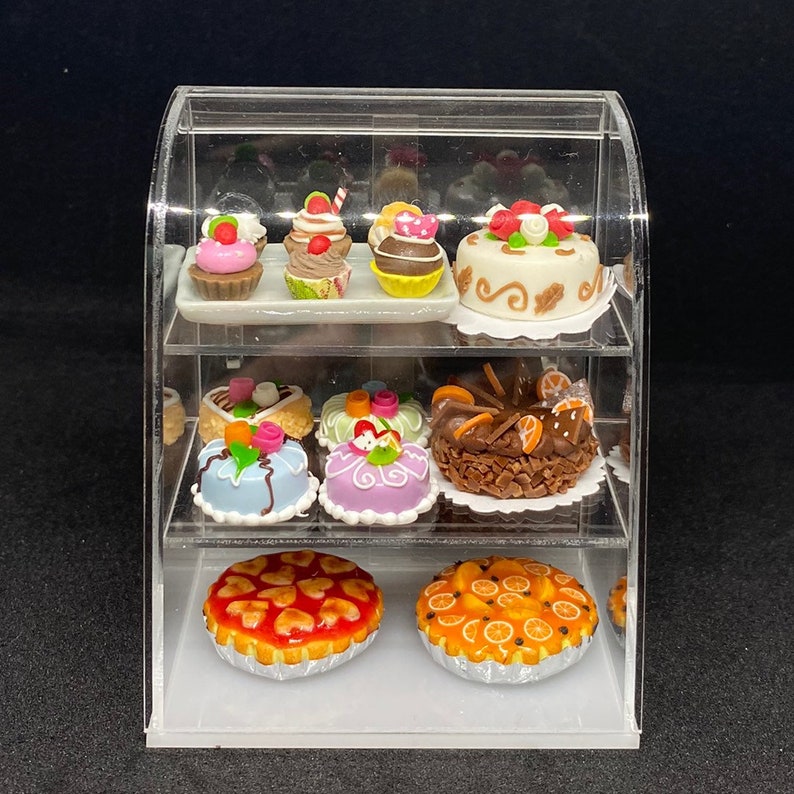 Miniature Bakery Display With Valentine Cakesminiature | Etsy