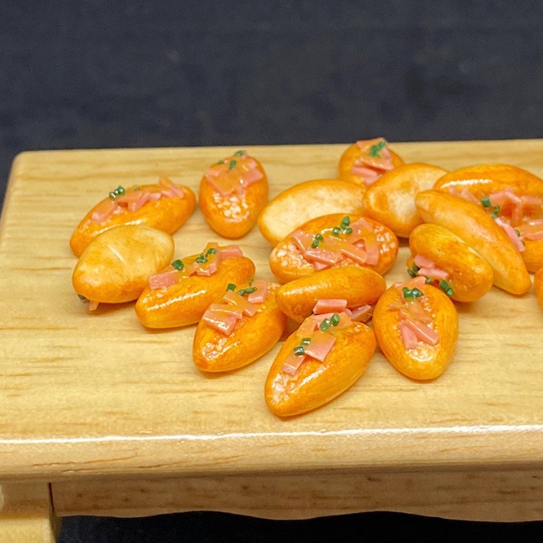 Miniature Bread With Ham,miniature Bakery,dolls House Bakery,dolls ...