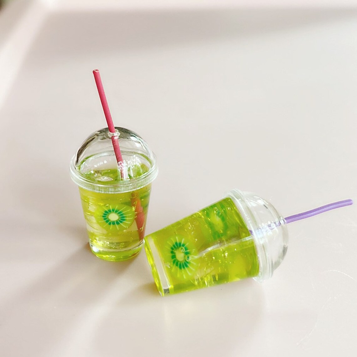 1or2pcs.miniature Kiwi Juiceminiature Fruit Juiceminiature - Etsy