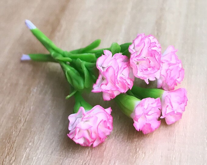 Miniature Carnation Flower,miniature DIY Flower,dollhouse Carnation ...