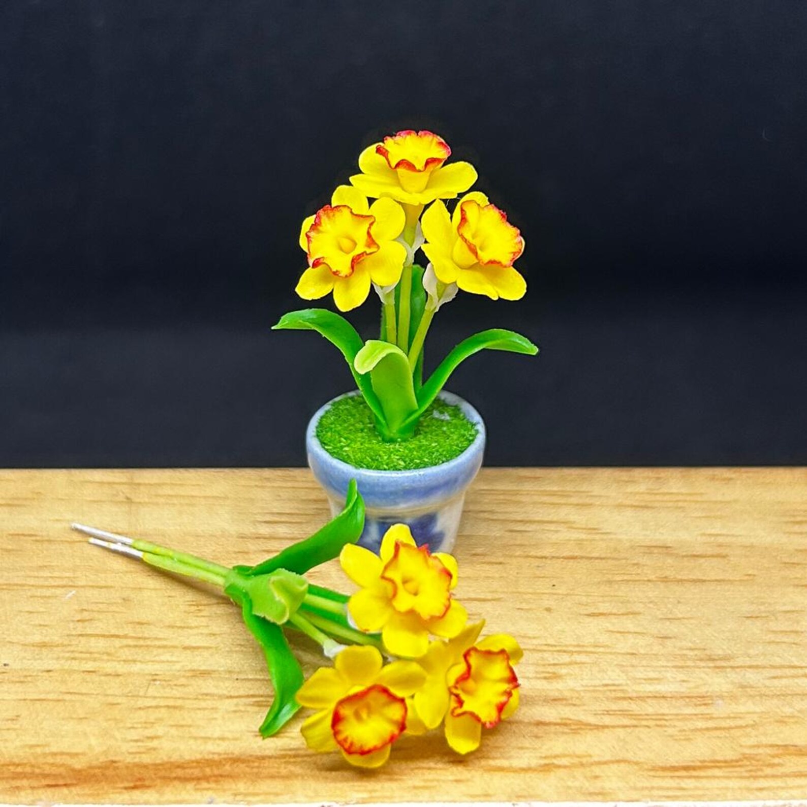 Miniature Flower,miniature Flower Pot,miniature Vase,dollhouse Flower ...