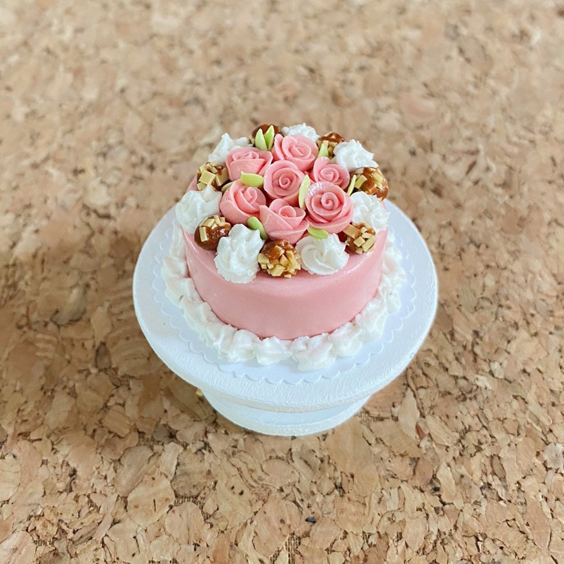 Miniature Rose Cakeminiature Cakes dollhouse - Etsy