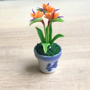 Miniature Flower,miniature Flower Pot,miniature Vase,dollhouse Flower ...