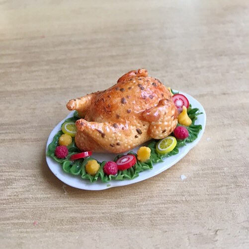 Miniature Roasted ChickenTurkey Chicken MiniatureMiniature | Etsy