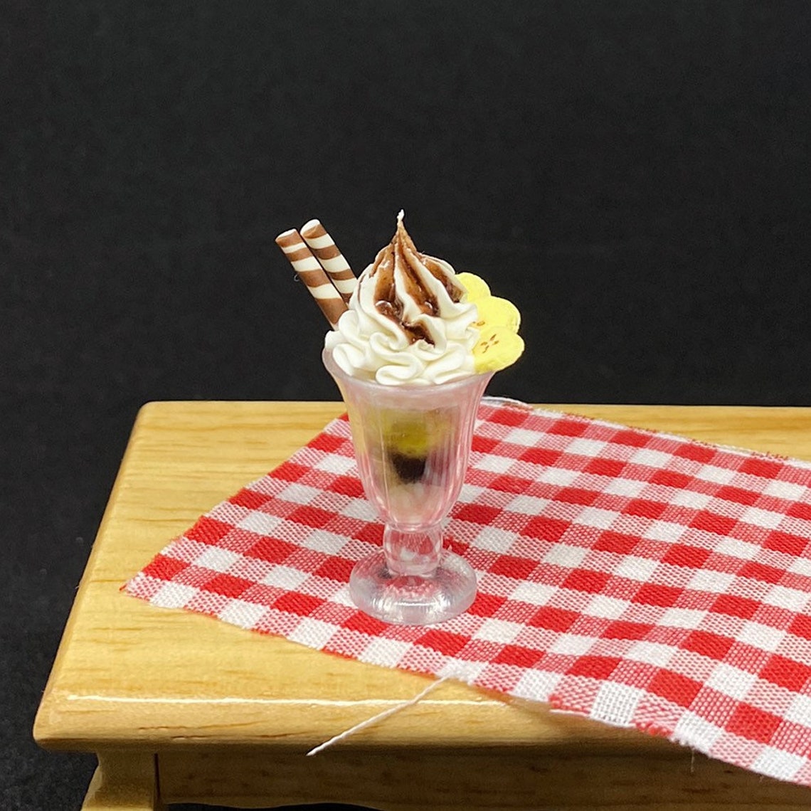 Miniature Chocolate Ice Cream, Miniature Sweet,dollhouse Food,miniature ...