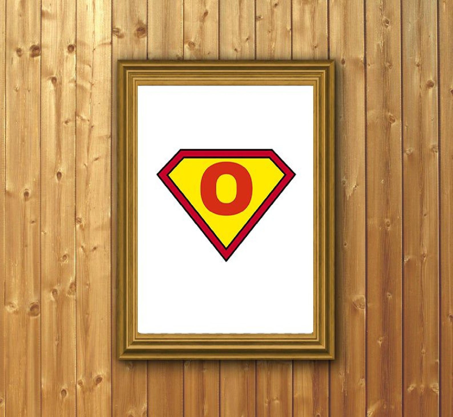 Superhero Letter O, Printable Wall Art, Inspirational Quotes ...