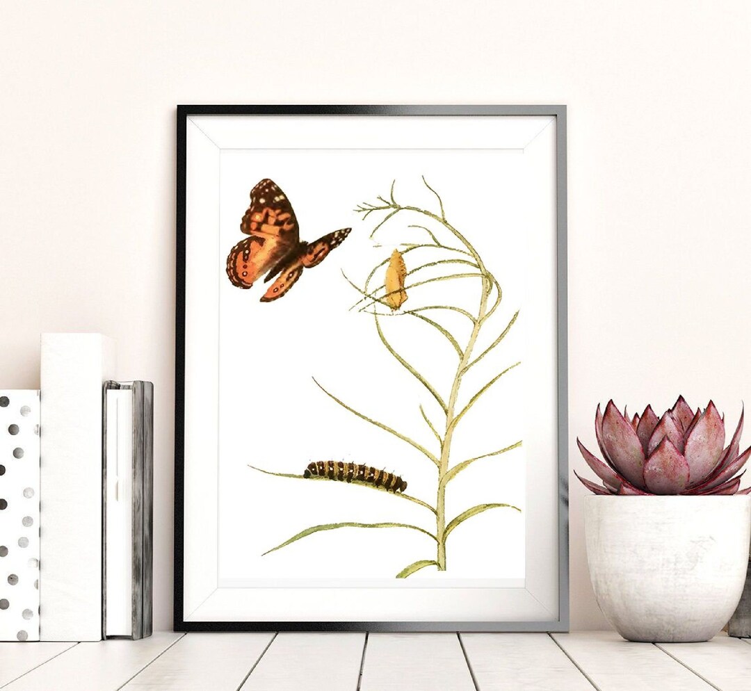 Butterfly Botanical 2 Printable Wall Art, Inspirational Quotes ...