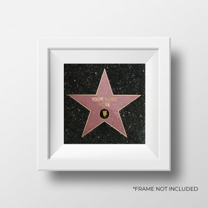Custom Hollywood Star Poster Print - Personalized Hollywood Gifts ...