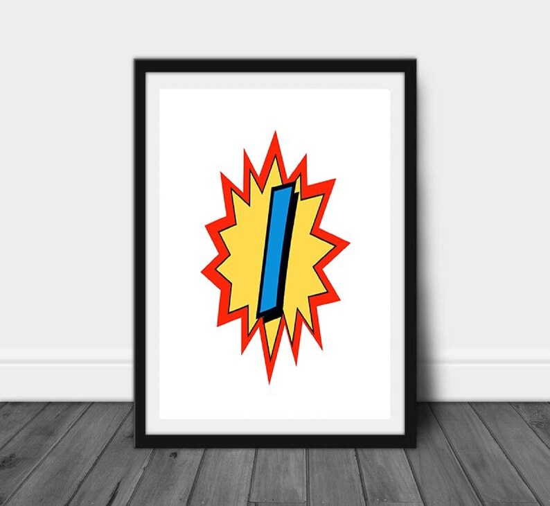 Carta de cómic I, Arte de pared imprimible, citas inspiradoras, arte ...