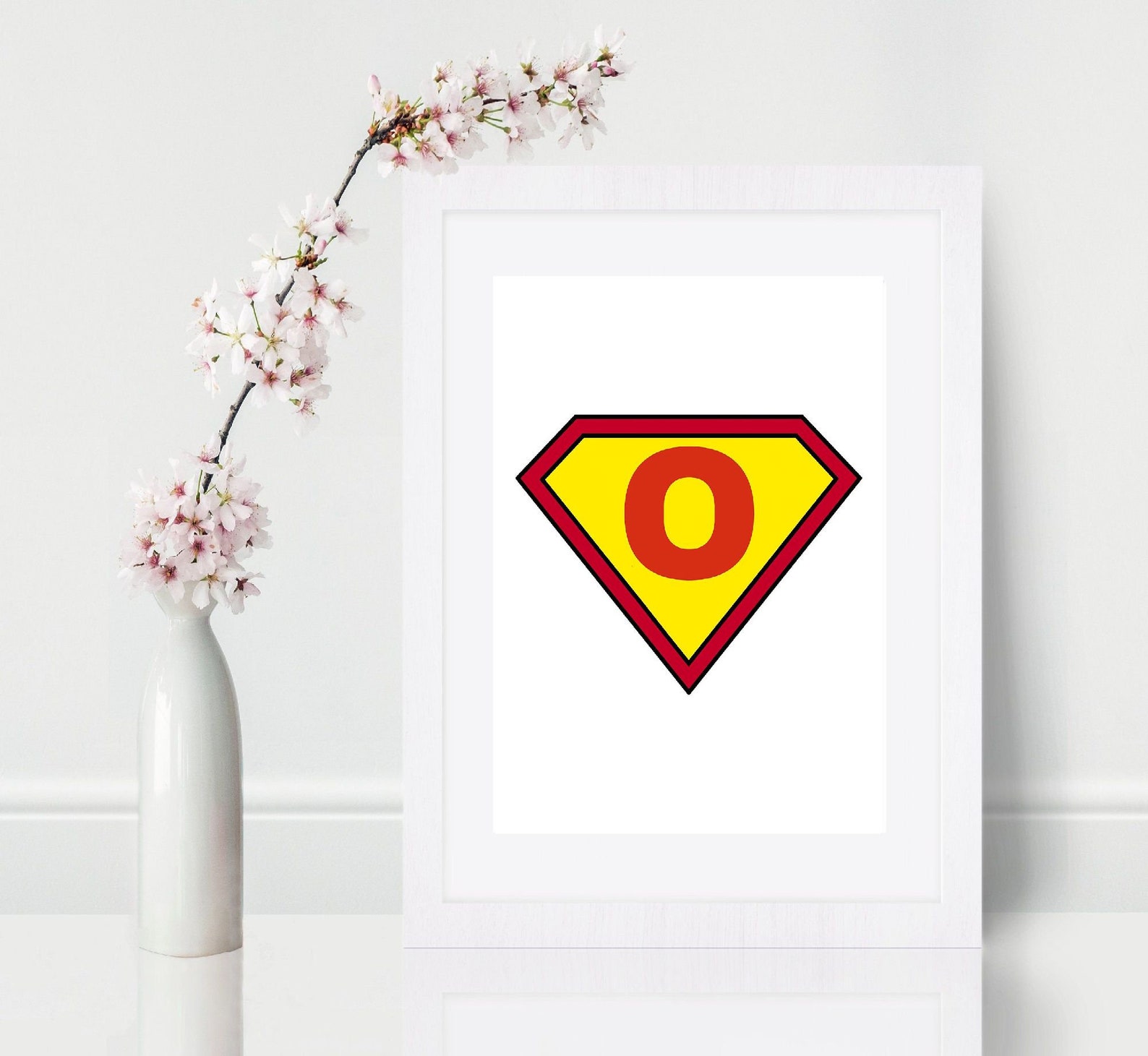 Superhero Letter O, Printable Wall Art, Inspirational Quotes ...