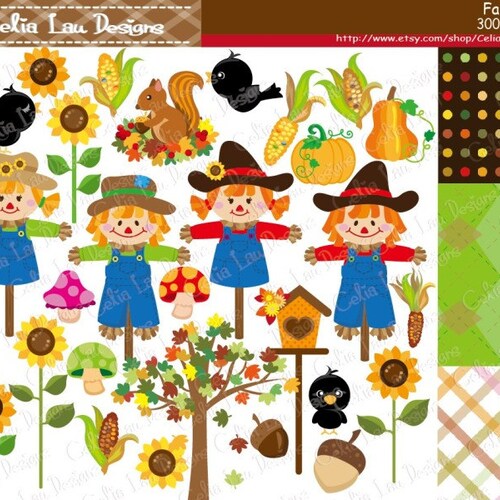 56 Fall Clipart Harvest Clipart Fall Harvest Digital Clipart - Etsy Israel