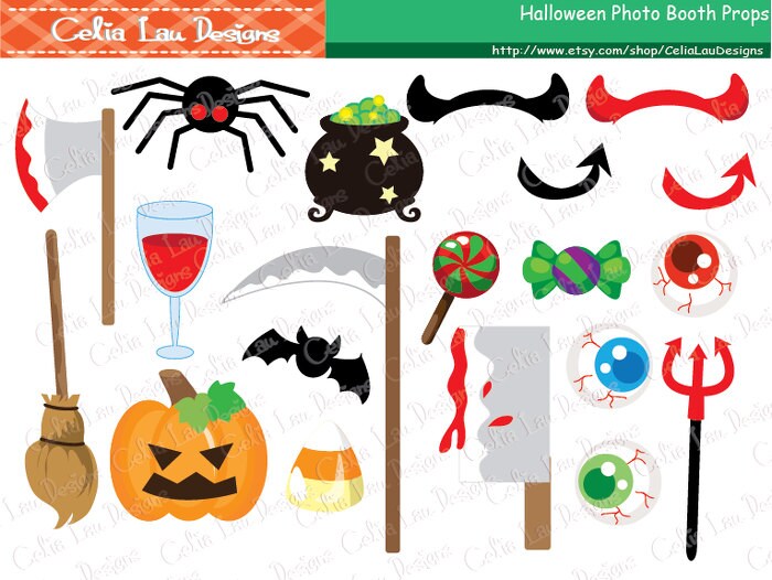Halloween Photo Booth Props Halloween Props Halloween | Etsy UK