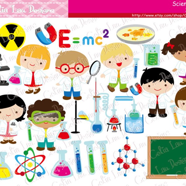 Mad Scientist Clipart - Etsy
