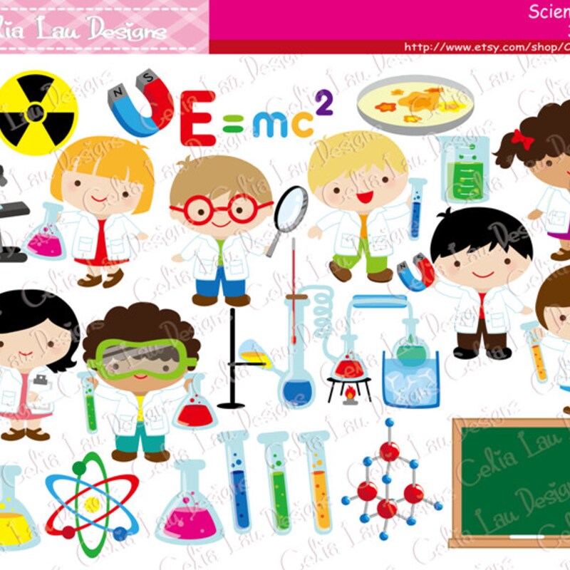 Mad Scientist Clipart - Etsy