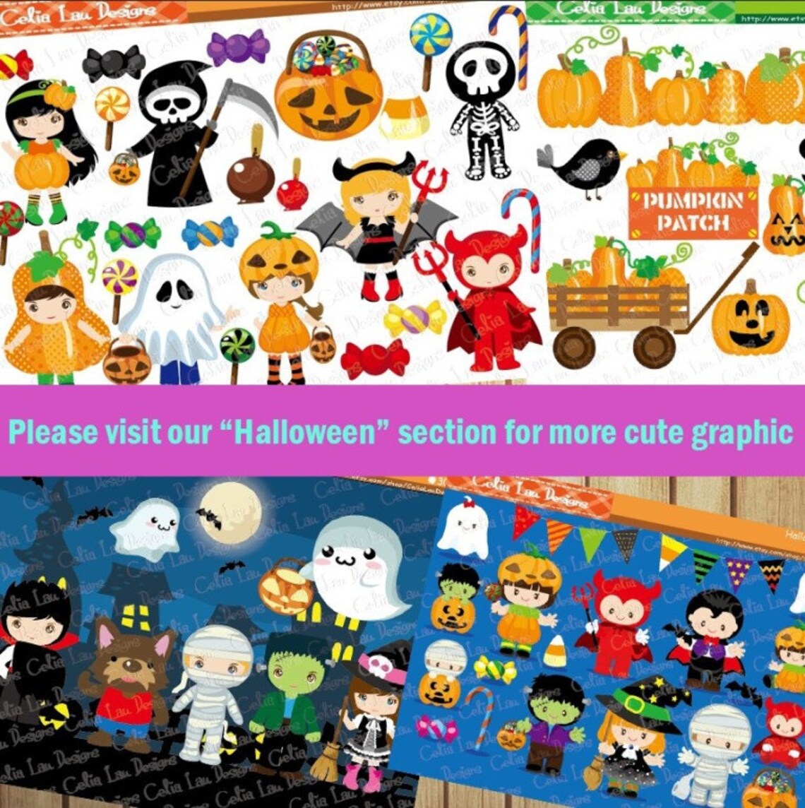 HALLOWEEN Clipart Happy Halloween Smiley Face Digital | Etsy