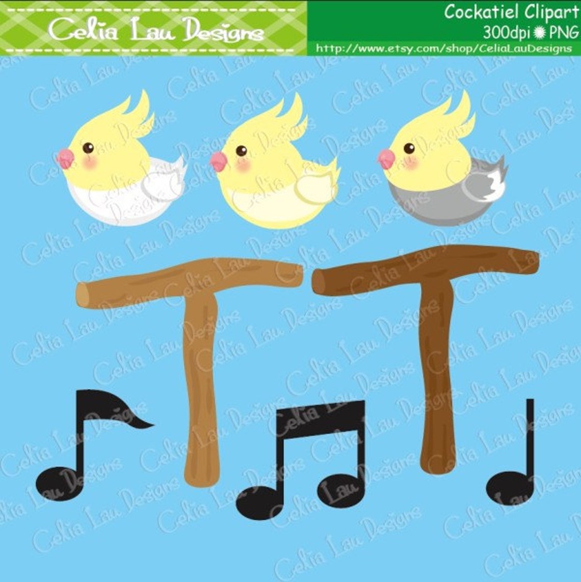 Bird Clipart Cockatiel clipart Digital Clipart Pet clip art | Etsy