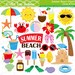 Summer Clipart, Beach Clip Art - Etsy