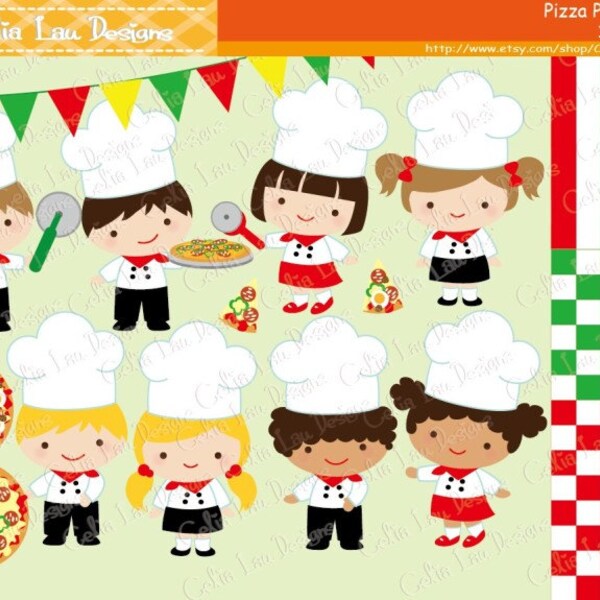Little Chef Clipart - Etsy