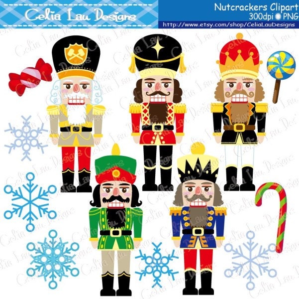 Nutcracker Clipart Christmas Digital Clip Art Christmas - Etsy