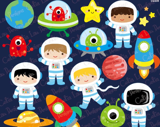 Space Clip Art, Rocket Clip Art, Aliens Clip Art, Boys Clip Art, Hand ...