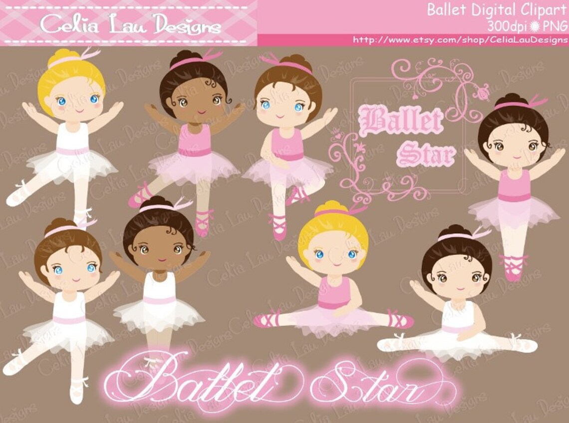 Ballet Clipart Ballerina Clipart / Tutu Clipart ballet - Etsy