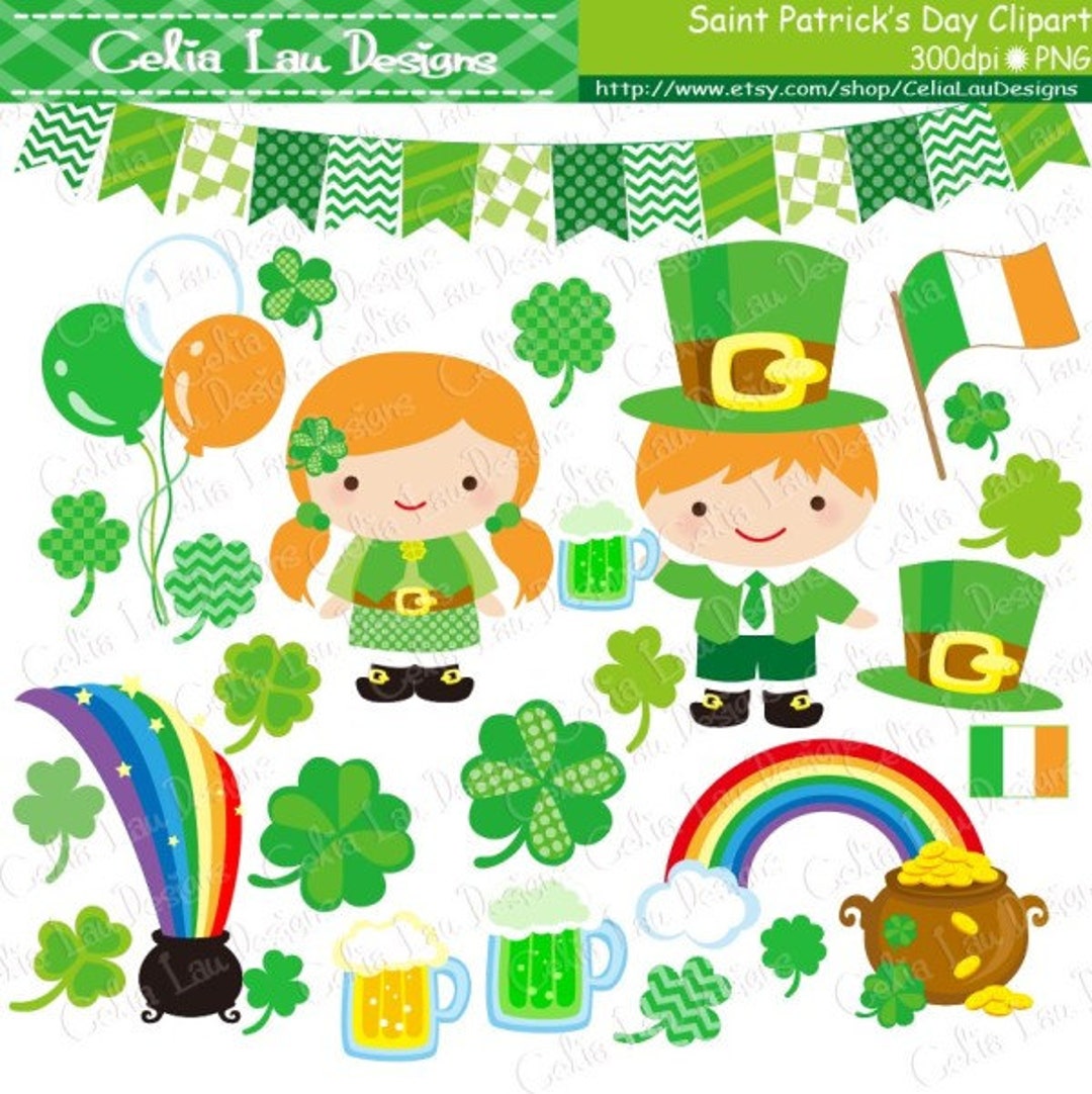Saint Patricks Day Clipart , Shamrock Clipart, St. Patrick's Day ...