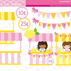 Lemonade Clipart , Pink Lemonade Party, Lemonade Stand Clip Art (CG217 ...