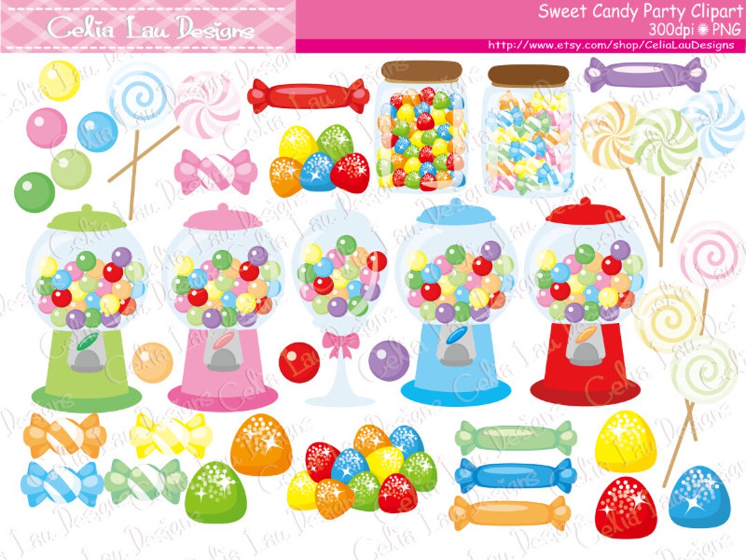 Candy Clipart, Sweet Shop , Candies, Sweet Shoppe , Candy Birthday ...