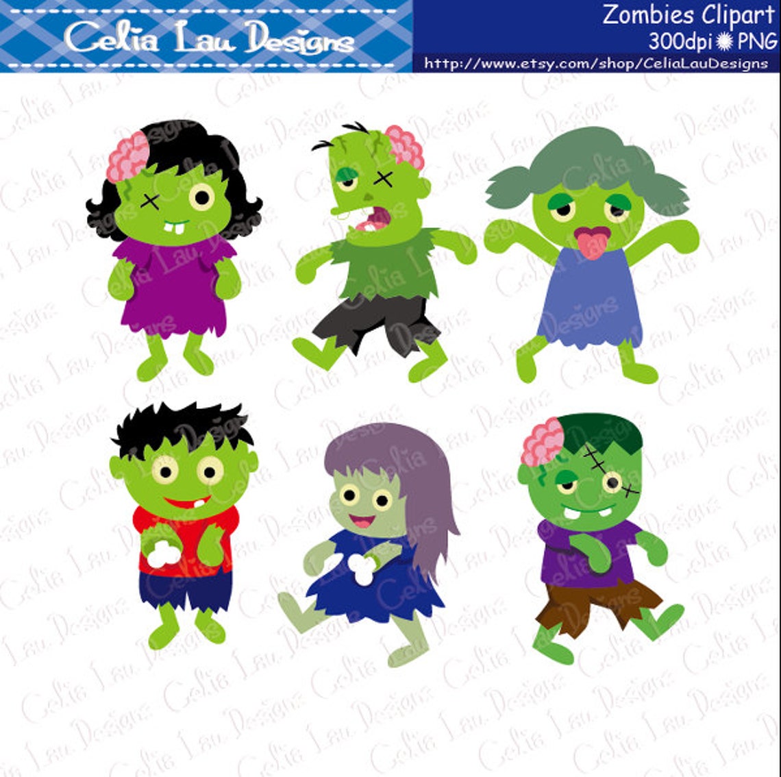 Zombie Clipart Zombie Party Clipart Zombie Party Clip Art - Etsy