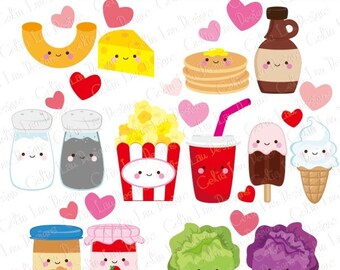 Friendship Food Cartoon Best Friend Cute Clip Art / Cute Food