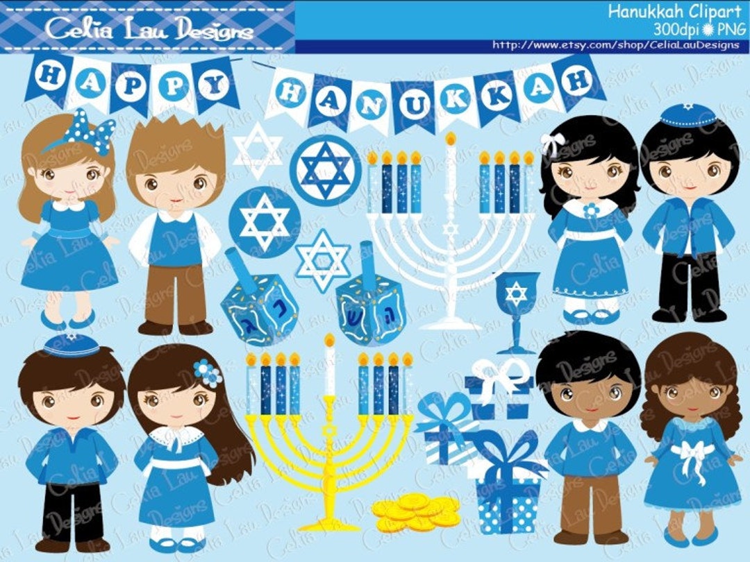 Happy Hanukkah Celebrations, Printable Hanukkah Clipart , Hanukkah ...