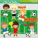 Football Party Clipart 2 , Football Digital Clipart/ Soccer Clip Art ...