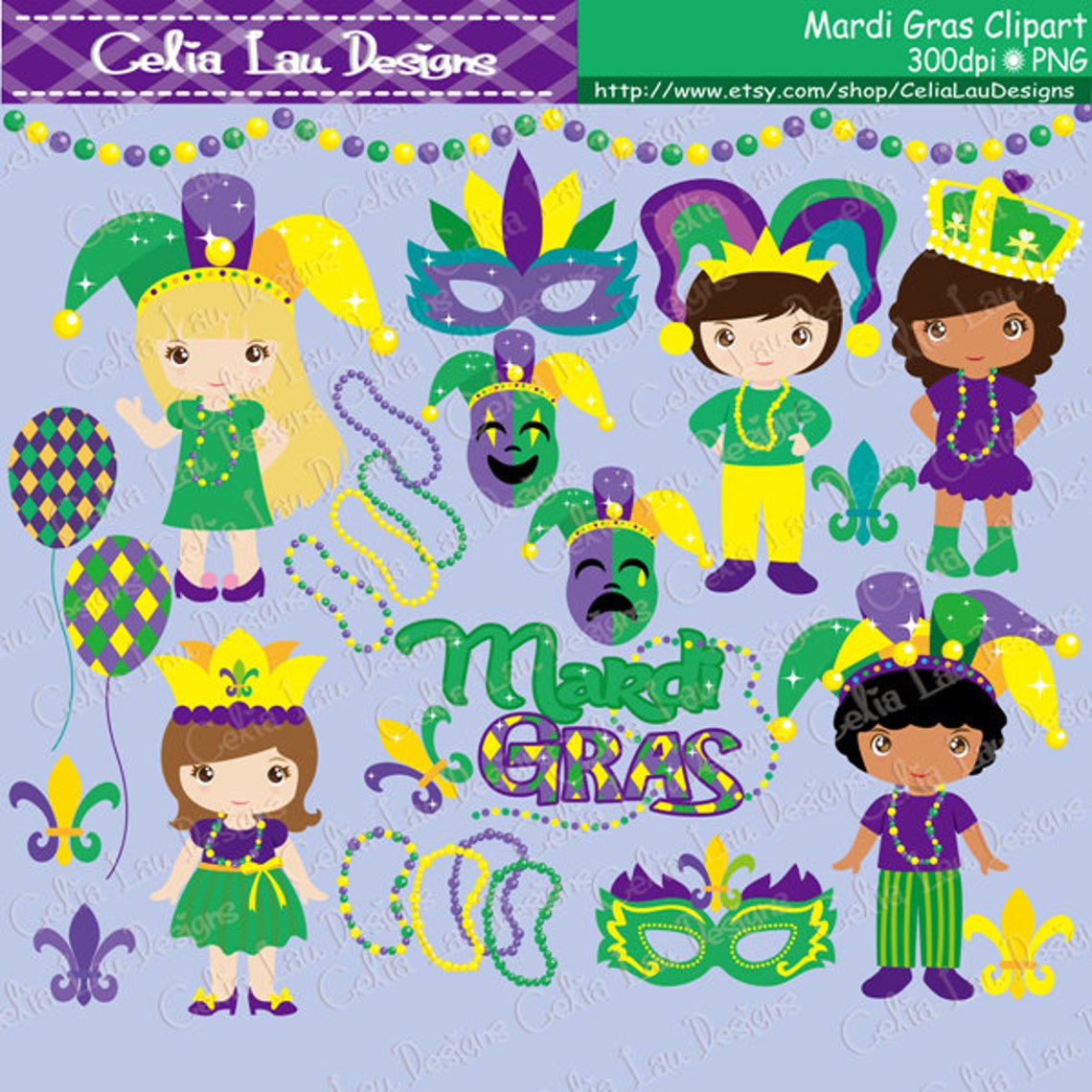 Mardi Gras Clipart Mardi Gras Clip Art Mask Clipart | Etsy