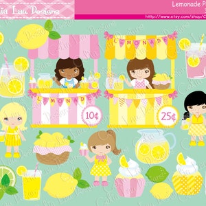 Lemonade Clipart , Pink Lemonade Party, Lemonade Stand Clip Art (CG217 ...