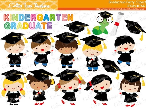 Kindergarten Boy Graduation Clip Art