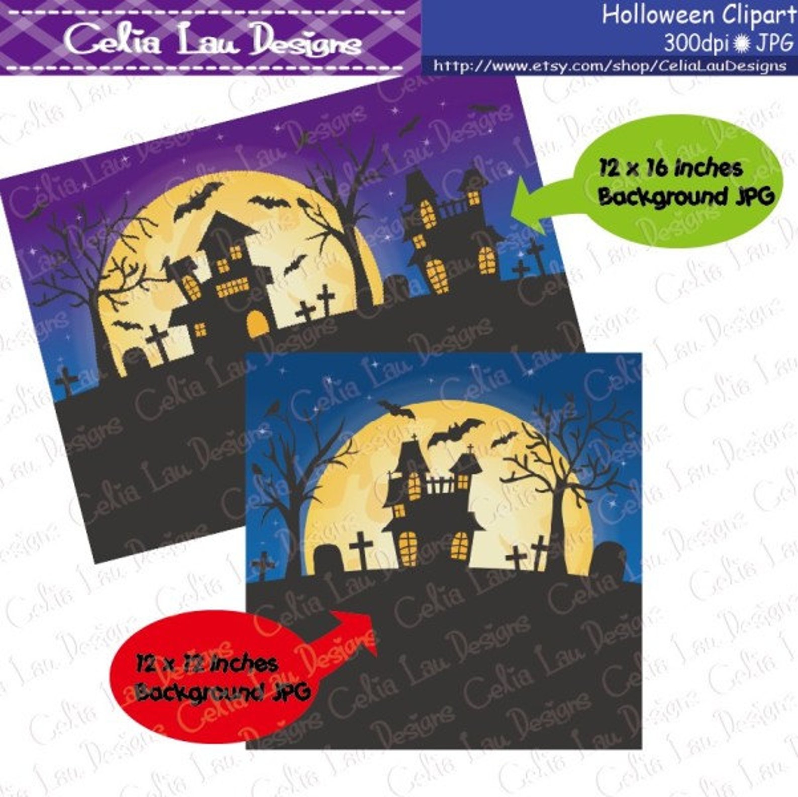 HALLOWEEN Digital Clipart Halloween Clip Art Trick or Treat - Etsy