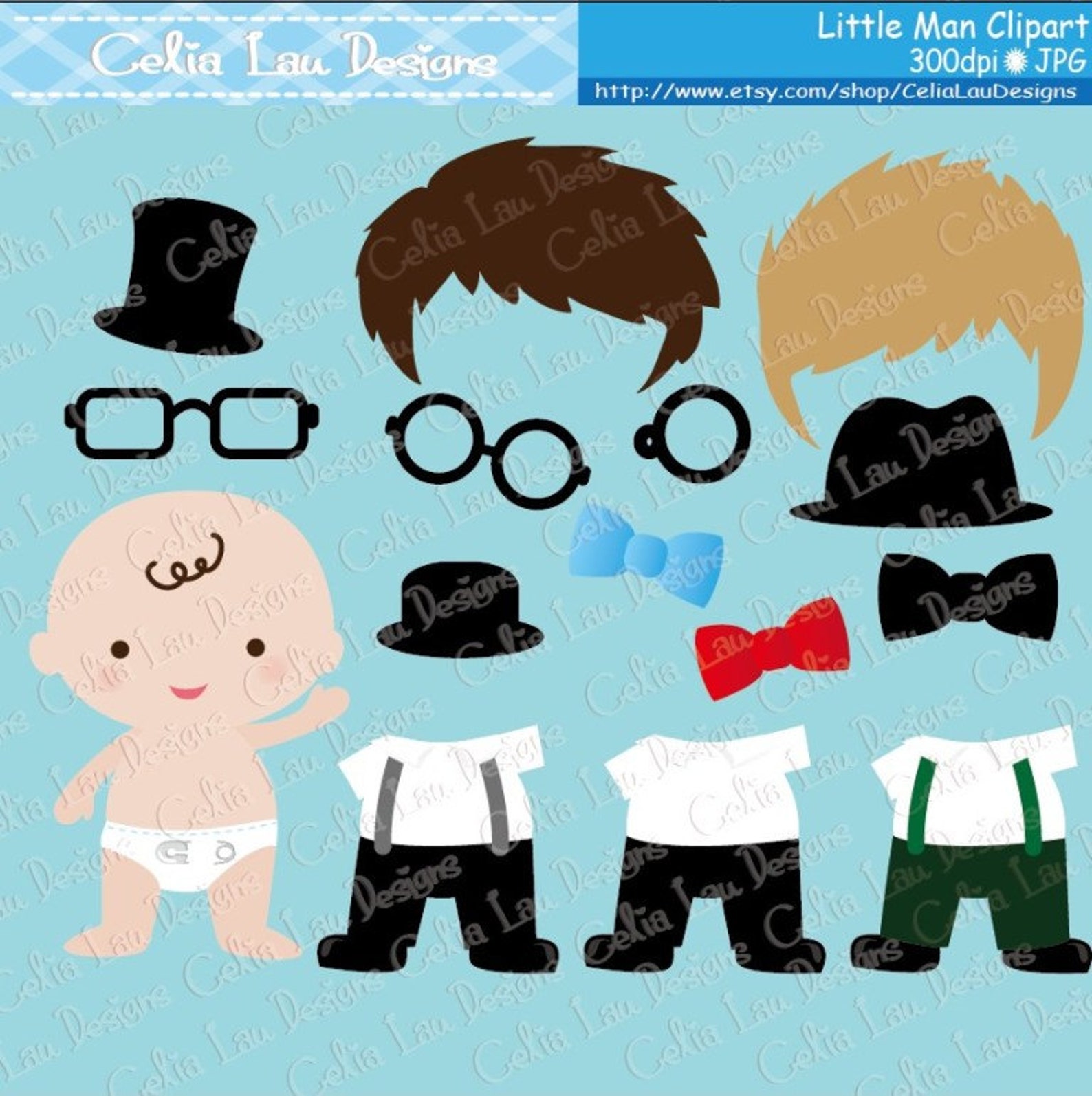 Little Man Birthdaylittle Man Partylittle Man Baby Shower | Etsy