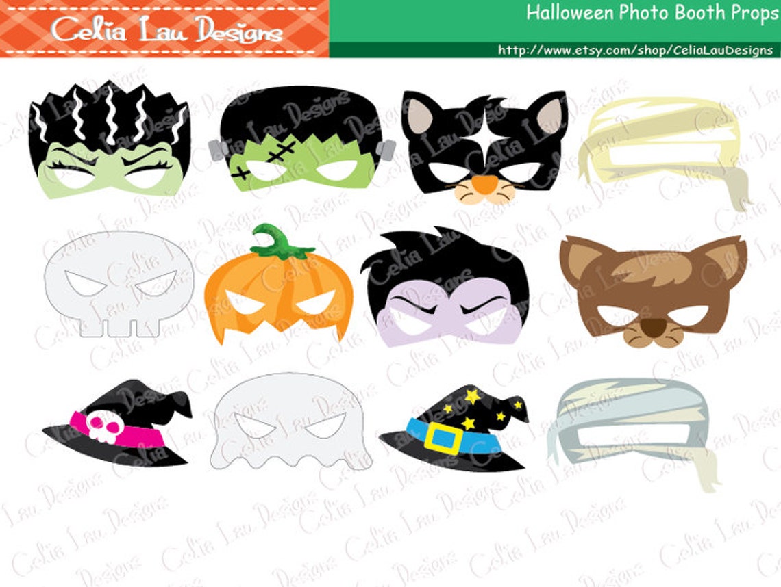 Halloween Photo Booth Props Halloween Props Halloween | Etsy UK