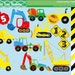 Construction Vehicles Digital Clipart and Background ,construction ...
