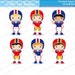 Football Clipart / Football Season Clip Art / Sport Kids Clip Art ...