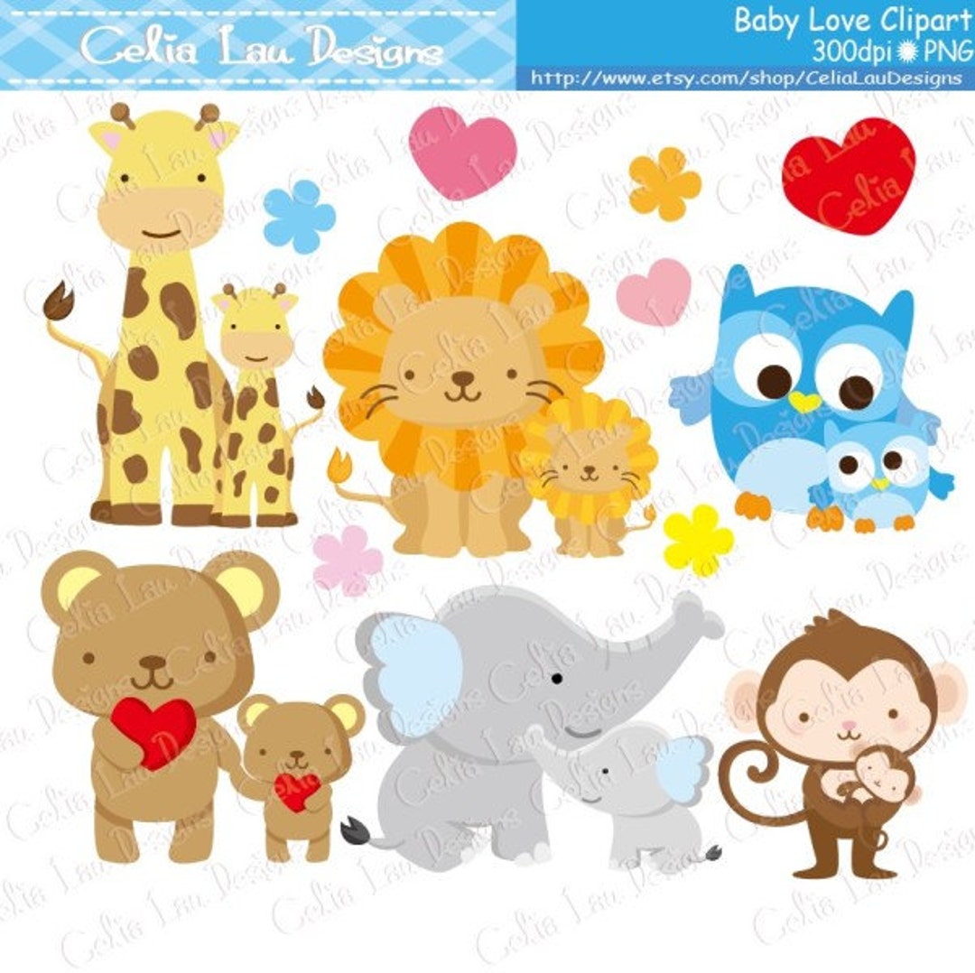 Mother And Baby Animal Clipart