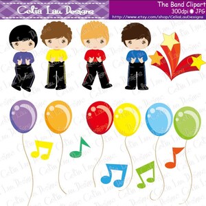 Little Boy Rockstar Clipart , Guitar Clipart, Musical Instrument , Rock ...