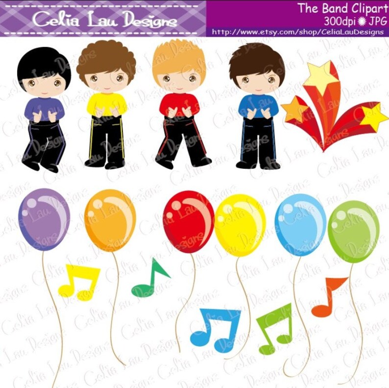 Little boy rockstar clipart Guitar clipart musical | Etsy