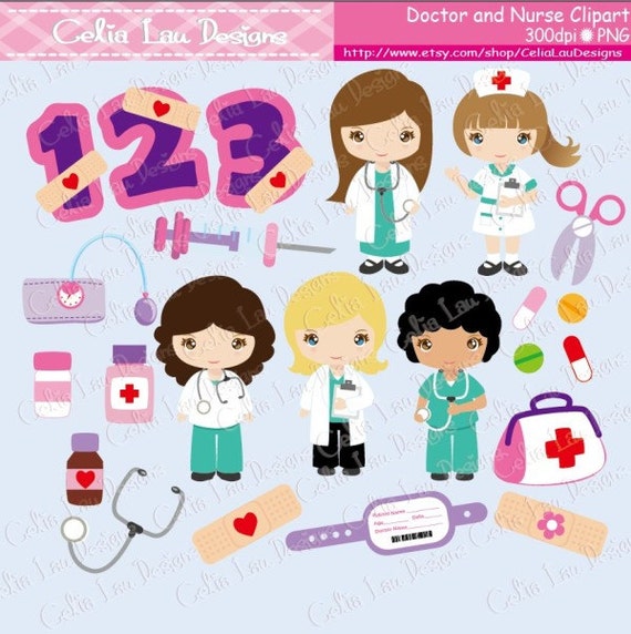 Nurse Clipart For Kids Kids In Doctor Costumes Illustrations Clip Art