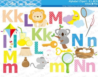 Alphabet Clipart : WXYZ / Back to School Clip Art / INSTANT | Etsy