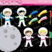 Outer Space Clipart, Astronauts Clipart, UFO Alien Astronaut Clipart ...