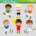 Football Party Clipart 2 , Football Digital Clipart/ Soccer Clip Art ...