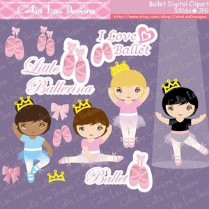 Ballet Digital Clipart , Ballet Clipart, Ballerina Clipart (CG71 ...